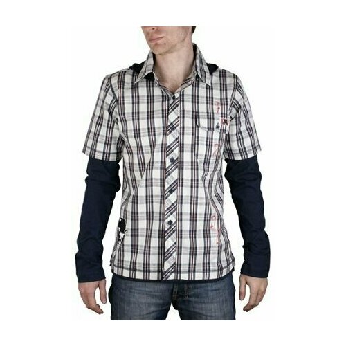 Рубашка Maestro, размер 46/M/182-188/40 ворот, бежевый