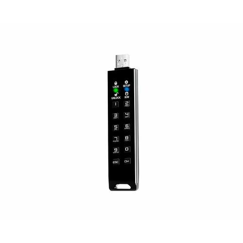 Флешка с пин-кодом DATALOCK PRO4 256 GB (W4961RU) USB 3.1 - флешка с паролем. Защищенная флешка пин-кодом емкость памяти 256 Гб.