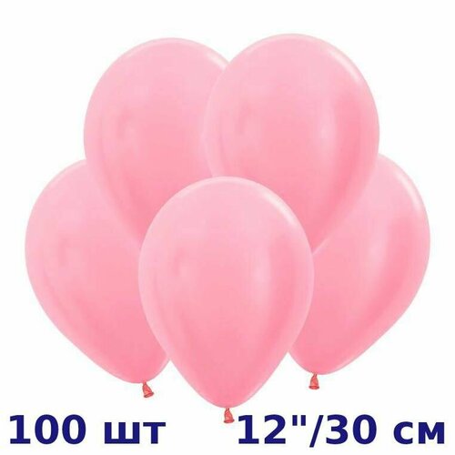 Воздушный шар (100шт, 30см) Розовый, Перламутр / Pink, SEMPERTEX S.A, Колумбия