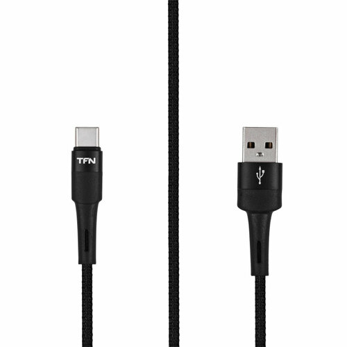 Комплект 4 штук, Кабель интерфейсный TFN USB - TypeC, 1.2м. черный (TFN, TFN-С-ENV-AC1M BK)