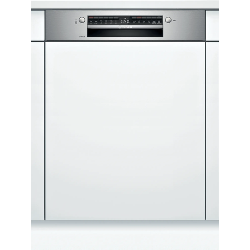 Встраиваемая посудомоечная машина Bosch 81.5х59.8х55 см, частично бленда нержавеющая сталь, 13 комплектов, дисплей, 6 программ: Quick L, Авто
