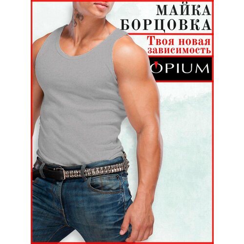 Майка Opium, размер XXXL, серый