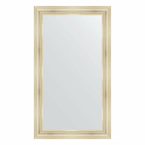 Зеркало настенное EVOFORM в багетной раме травленое серебро, 82х142 см, для гостиной, прихожей, кабинета, спальни и ванной комнаты, BY 3316