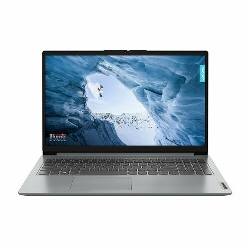 Ноутбук 15.6" IPS FHD LENOVO IdeaPad 1 grey (Cel N4020/8Gb/256Gb SSD/VGA int/noOS) (82V700CURK)