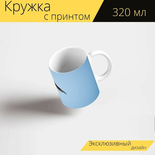 Кружка с рисунком, принтом "Птица, британский, орел" 320 мл.