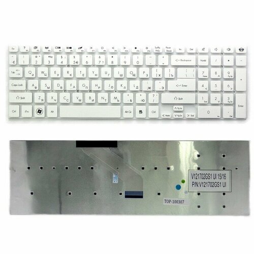 Клавиатура Packard Bell EasyNote TS13 Series. Белая. p/n: PK130HQ3A04