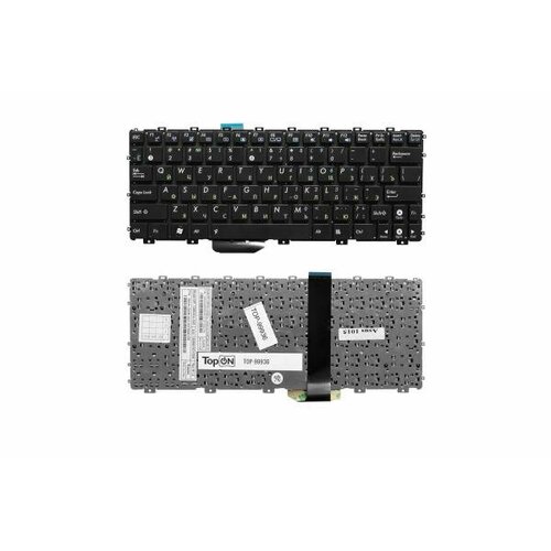 Клавиатура для ноутбука Asus Eee PC 1011, 1015, 1016P Series. Плоский Enter. Черная