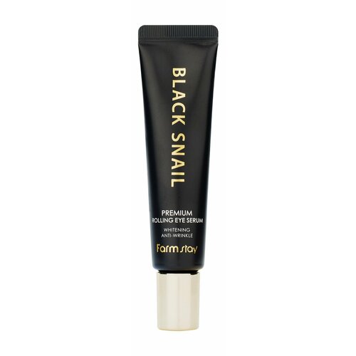 Антивозрастная сыворотка для кожи вокруг глаз с муцином улитки FarmStay Black Snail Premium Rolling Eye Serum