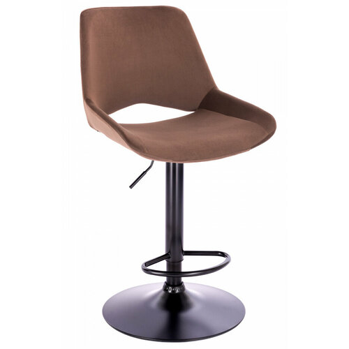 Барный стул Everprof со спинкой Everprof Flash Ткань Шоколадный