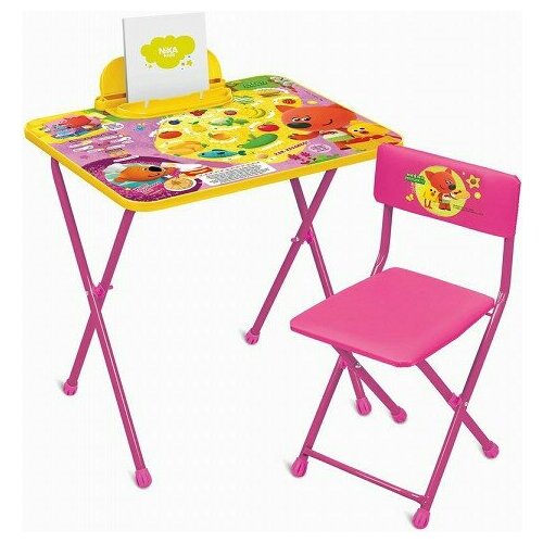 Комплект мебели Ника детям Ми-Ми-Мишки Лисичка, детский, пластиковый, стол и стул