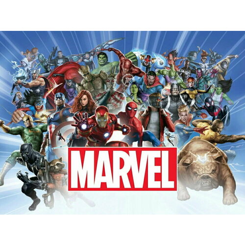 Плакат, постер на холсте Marvel/Марвел/комиксы/мультфильмы. Размер 21 х 30 см