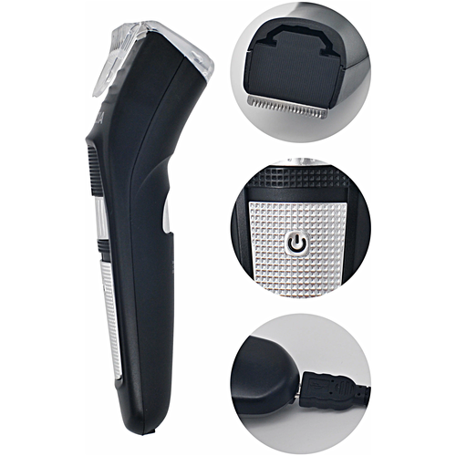 Машинка для стрижки волос HQ-243, профессиональный триммер, стрижка волос/борода/усы, Черный
