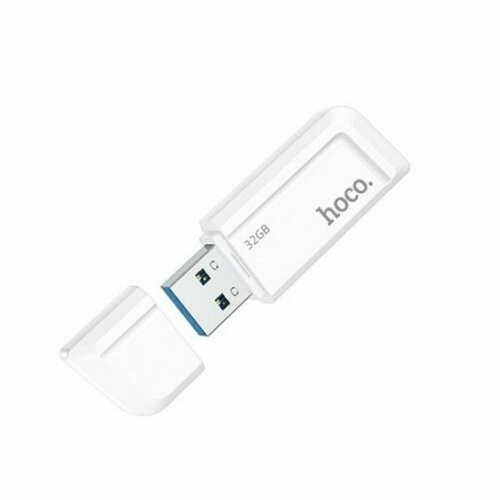 Флешка Hoco UD11 Wisdom, 32 Гб, USB3.0, чт до 100 Мб/с, зап до 30 Мб/с, белая (комплект из 2 шт)