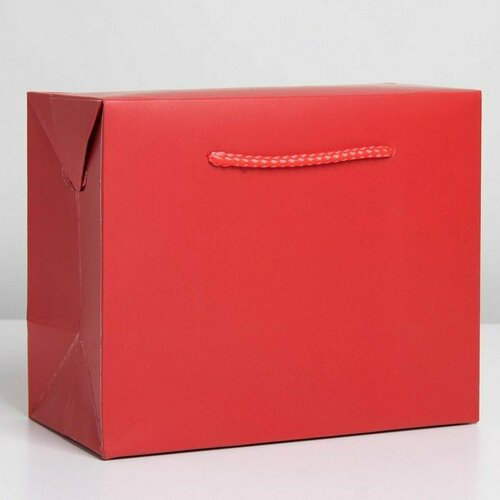 Пакет — коробка «Красный», 23 × 18 × 11 см (комплект из 18 шт)
