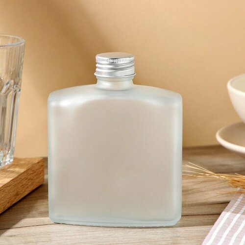 Бутыль стеклянная для соусов и масла с металличекой крышкой «Тар», 200 мл, 10×4,5×12 см (комплект из 7 шт)