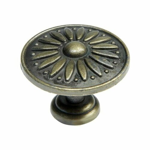 Ручка кнопка тундра РК203, цвет бронза (комплект из 18 шт)