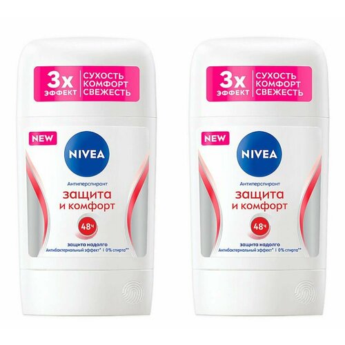 Nivea Антиперспирант-стик Защита и комфорт, 50 мл , 2 шт