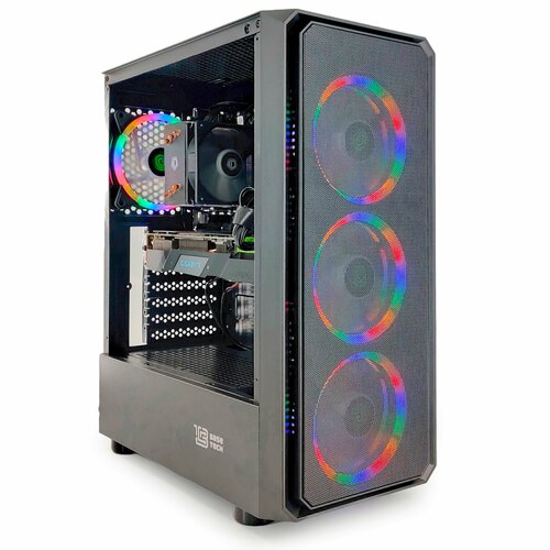 Игровой PC юкомс Ryzen 7 5800X, RTX 4070 Ti 12GB, HDD 1TB, SSD 1TB, 32GB DDR4, БП 600W, win 10 pro, Black game case