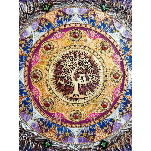 Плакат, постер на холсте Mandala/Мандала/искусство/арт/абстракция/творчество. Размер 42 на 60 см