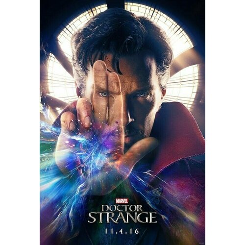 Плакат, постер на холсте Доктор Стрэндж (Doctor Strange), Скотт Дерриксон. Размер 30 х 42 см