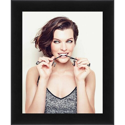 Плакат, постер на бумаге Милла Йовович. Milla Jovovich. Размер 30 х 42 см