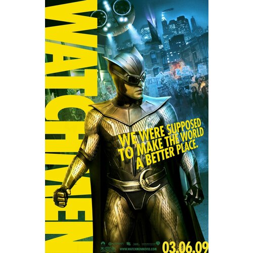 Плакат, постер на бумаге Хранители (Watchmen, 2009г). Размер 42 на 60 см