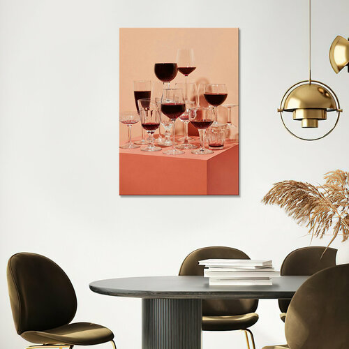 Картина/Картина на холсте для интерьера/Картина на стену/Картина для кухни/ - Красное вино2 20х30