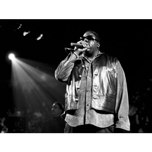 Плакат, постер на холсте The Notorious B. I. G/Бигги/музыкальные/поп исполнитель/артист/поп-звезда/группа. Размер 42 х 60 см