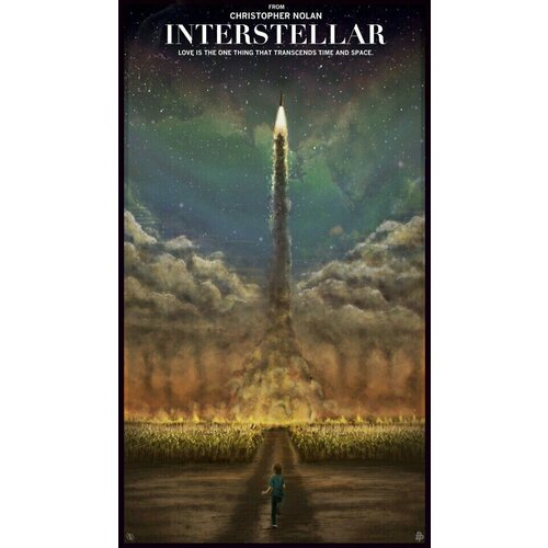 Плакат, постер на бумаге Interstellar, Интерстеллар. Размер 30 х 42 см