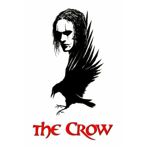 Плакат, постер на бумаге к фильму the crow. Ворон кино 1994. Размер 60 х 84 см