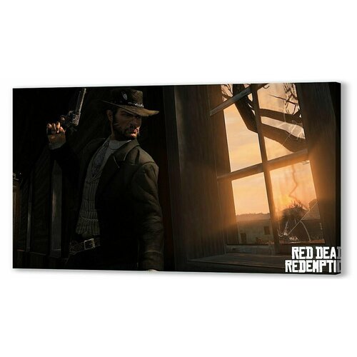 Плакат, постер на холсте Red Dead Redemption. Размер 30 х 42 см