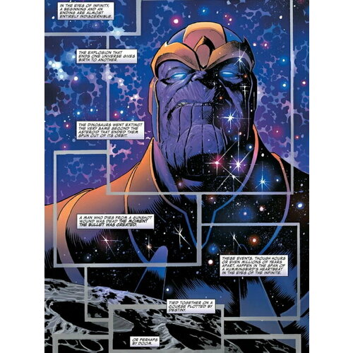 Плакат, постер на бумаге Thanos/Танос/искусство/арт/абстракция/творчество. Размер 60 х 84 см
