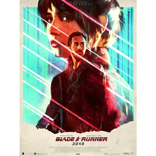 Плакат, постер на холсте Бегущий по лезвию 2049 (Blade Runner 2049, 2017г). Размер 21 на 30 см