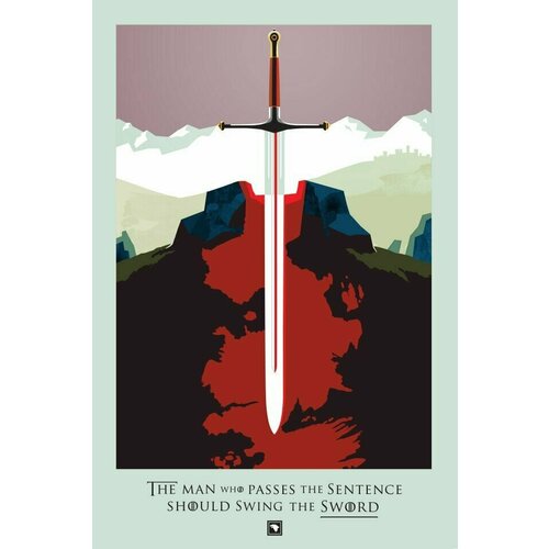 Плакат, постер на бумаге Game of Thrones-Beautiful Death/Игра Престолов-Красивая смерть. Размер 21 х 30 см
