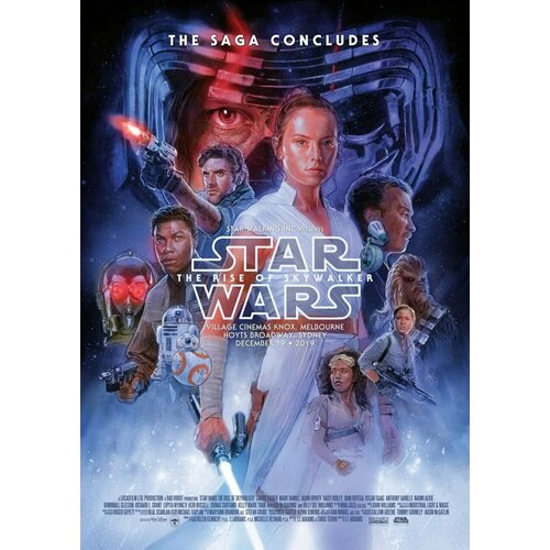 Плакат, постер на бумаге Звездные войны: Скайуокер. Восход (Star Wars: The Rise of Skywalker, 2019г). Размер 42 х 60 см