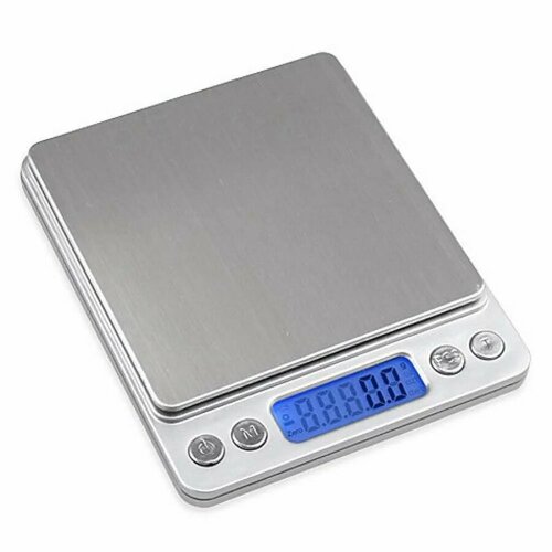 Электронные кухонные весы ISA SP-01, 2000г/0,1г, серебристый