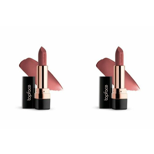 Topface Помада матовая устойчивая для губ Instyle Matte Lipstick, тон 22, 4 гр, 2 шт.