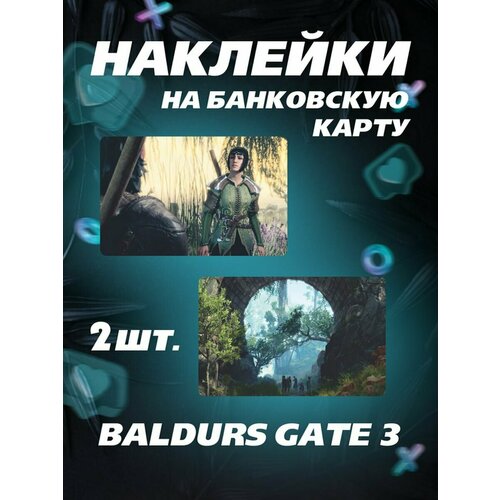 Наклейка на карту Baldurs Gate 3 герой стикеры BG3 персонаж