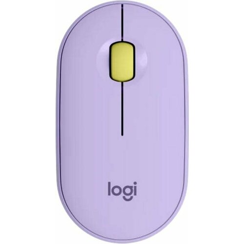 Мышь/ Logitech M350 Pebble Bluetooth Mouse - LAVENDER LEMONADE