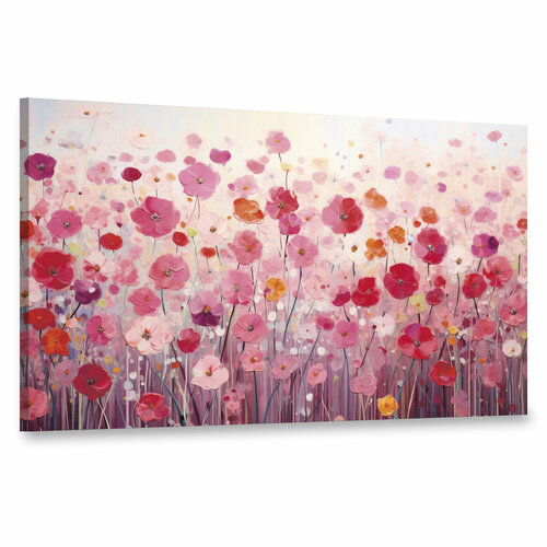 Интерьерная картина 100х60 "Розовый пейзаж"