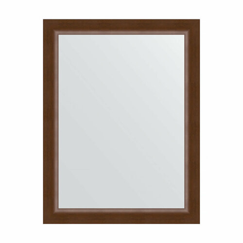 Зеркало настенное EVOFORM в багетной раме орех, 66х86 см, для гостиной, прихожей, кабинета, спальни и ванной комнаты, BY 1014
