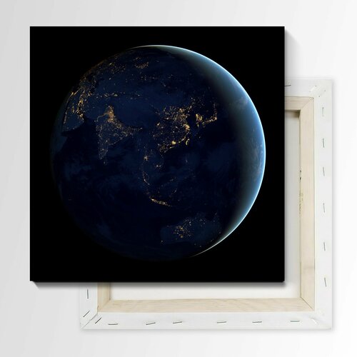 Картина на холсте - "Планета Земля" размер 50-50 см