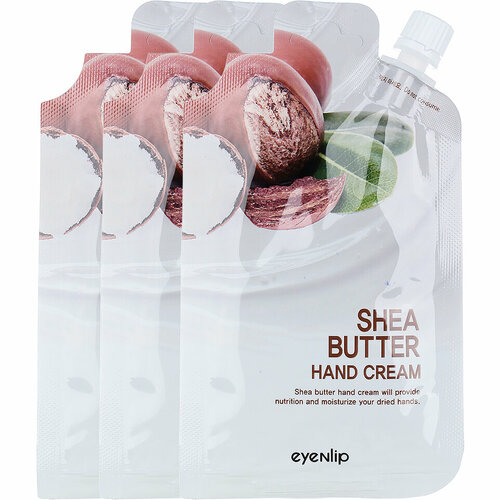Крем для рук Eyenlip Shea Butter Hand Cream, 25 млм *3 шт