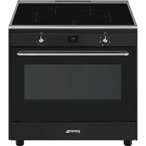 Варочный центр Отдельностоящий SMEG CG90IANT9 индукционный черный