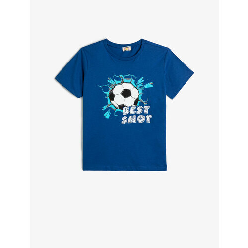 Футболка KOTON, размер 7-8 лет, синий