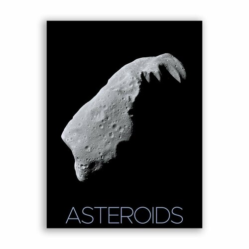 Постер, плакат на бумаге / NASA (Коллекция Постеров) - Asteroids / Астероиды / Размер 30 x 40 см