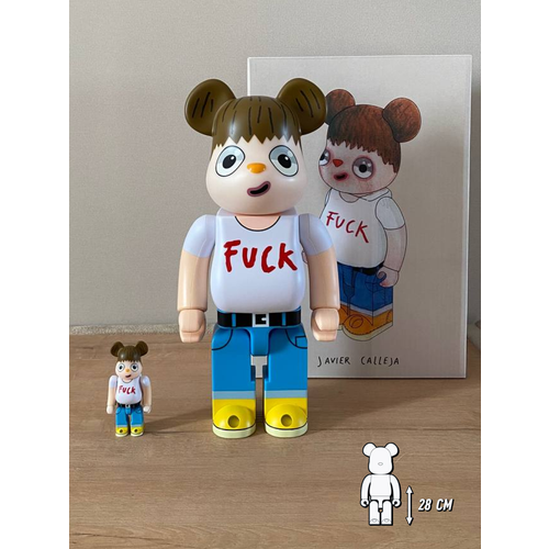 Интерьерная фигурка медведь в стиле Bearbrick Javier Calleja (28 см + 7 см)