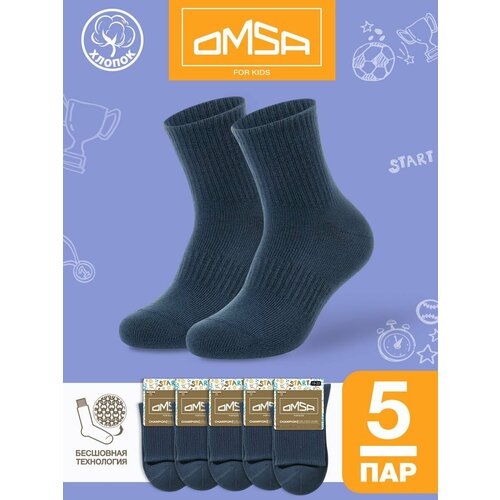 Носки Omsa размер 35-38 (20-22), синий