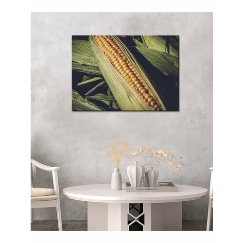 Картина на холсте с подрамником кукуруза 20х30