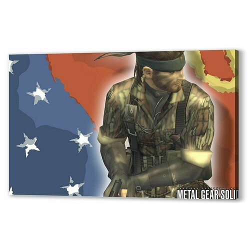 Плакат, постер на холсте Metal Gear. Размер 42 х 60 см